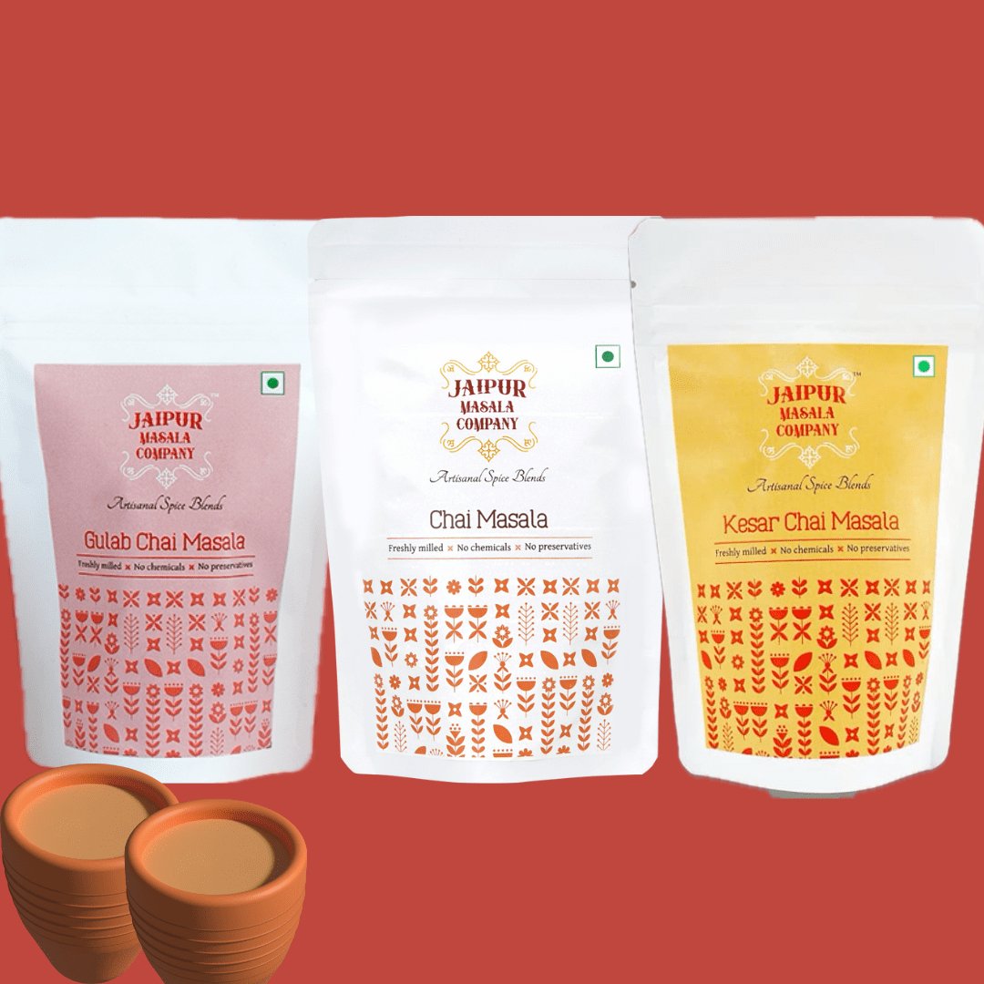 Combo Pack - Chai Masala, Kesar Chai Masala & Gulab Chai Masala ...